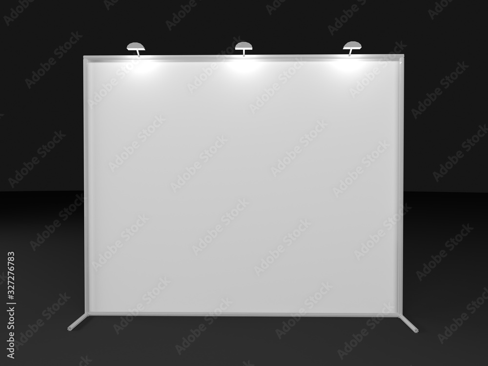 3d render 2x3 backdrop with light. Realistic mockup. Stock Illustration ...