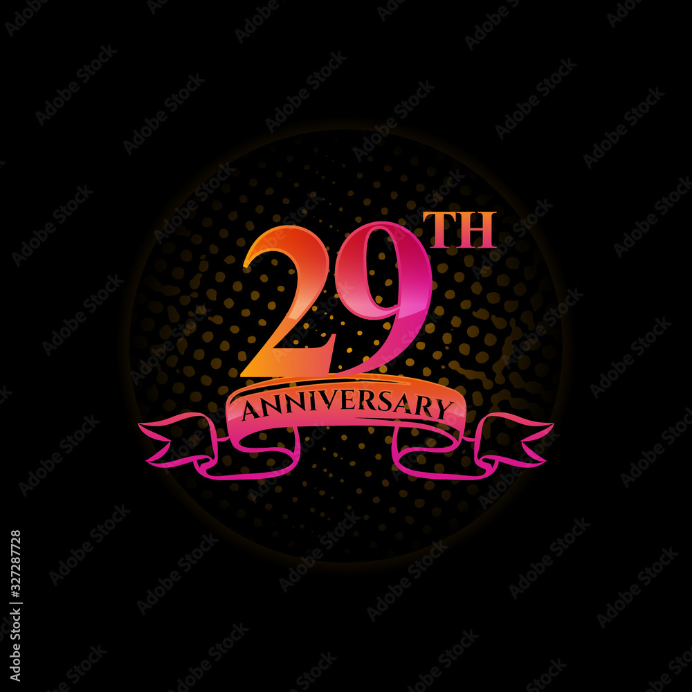 Logo 29th Anniversary Logo with a circle and number 29 in it and ...