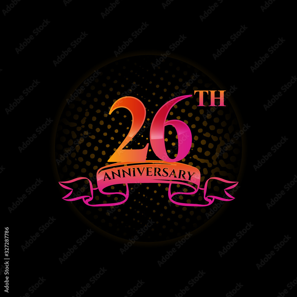 Logo 26th Anniversary Logo with a circle and number 26 in it and ...