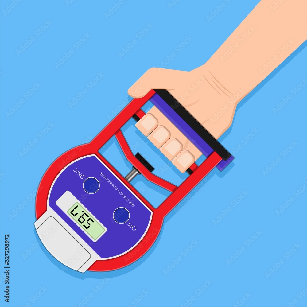 Handgrip Muscle Strength Scale Dynamometer Testing measure therapist ...