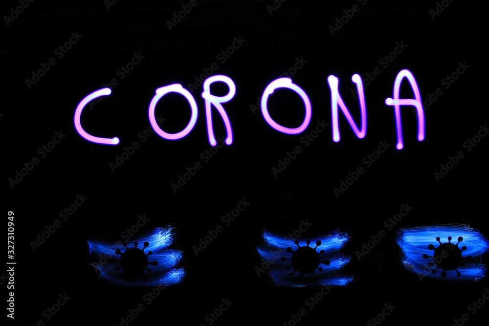 "corona" registration of the global virus covid 19. Made to ...