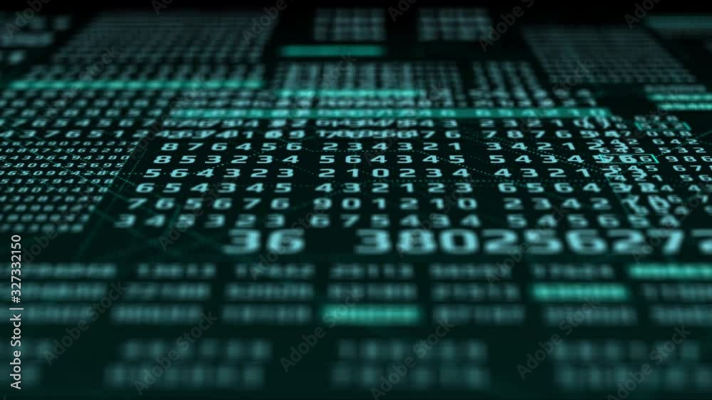 Digital Binary Code Background Wallpaper Futuristic User Interface ...