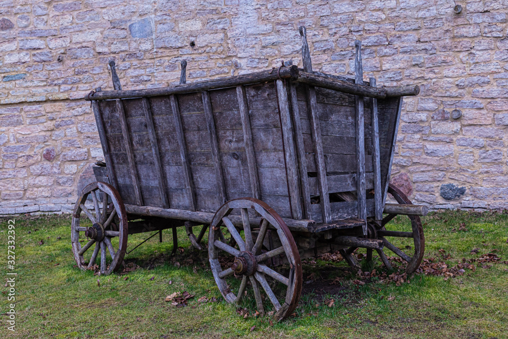 Medieval Wooden Cart
