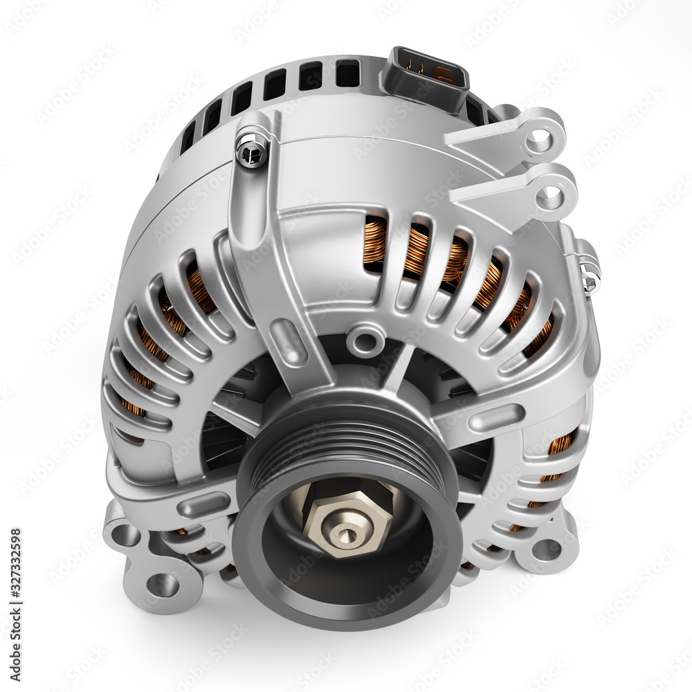 Car alternator Stock Illustration | Adobe Stock