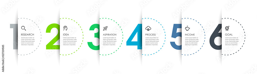 Vector infographic template Stock Vector | Adobe Stock