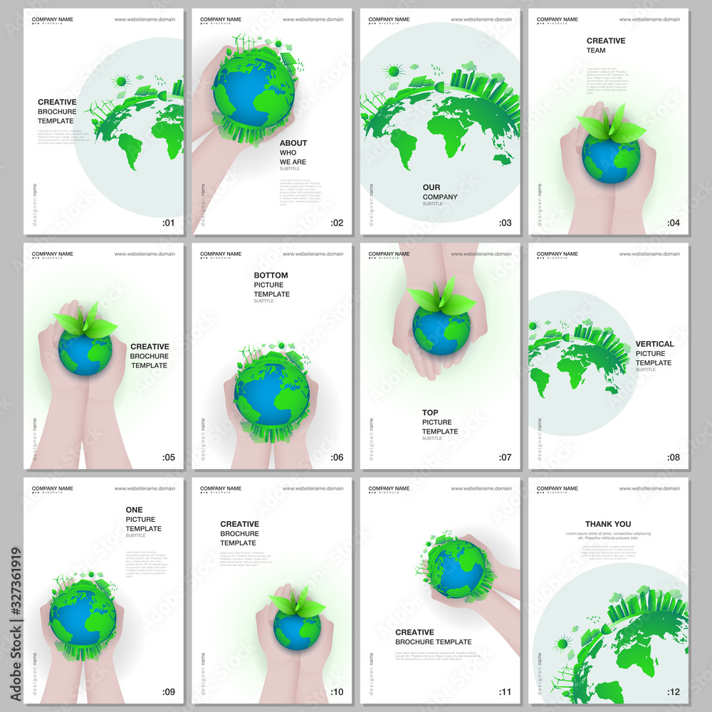 A4 brochure layout of covers design templates for flyer leaflet, A4 ...