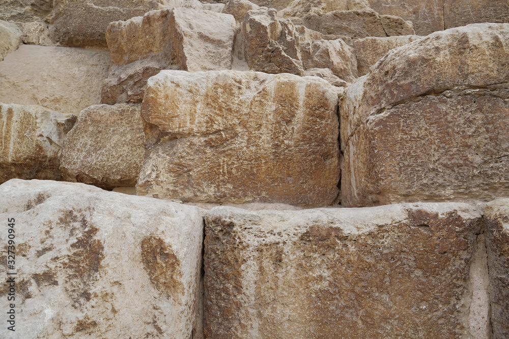 Blocks of Great Pyramid of Giza, Egypt Stock Photo | Adobe Stock