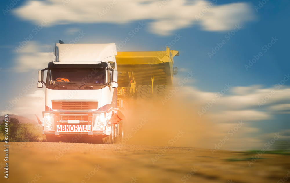 Heavy haulage truck Stock Photo | Adobe Stock