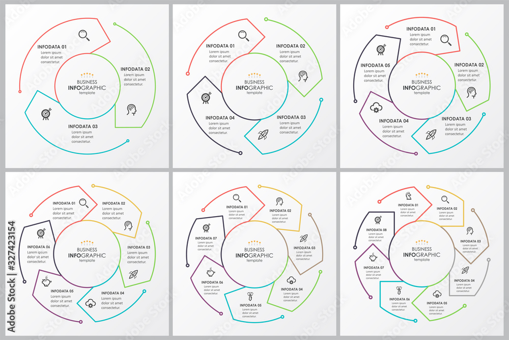 Vector infographic template Stock Vector | Adobe Stock