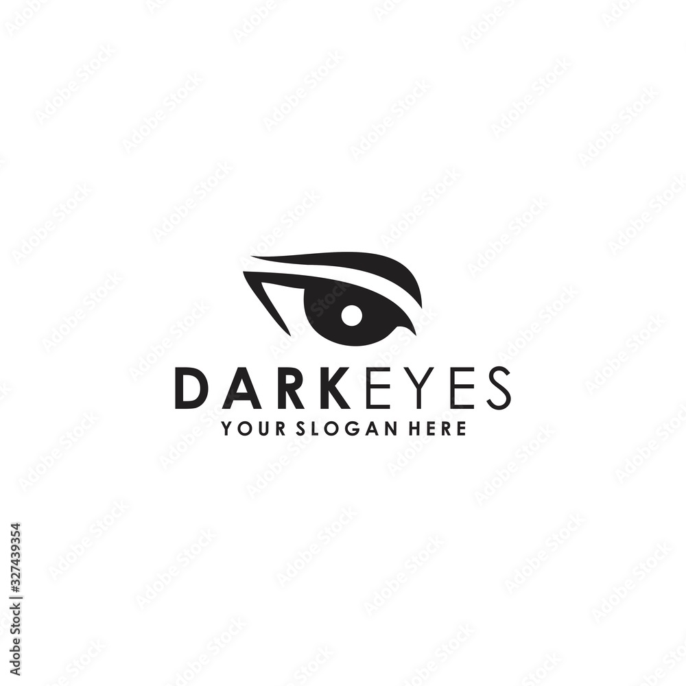 Dark Eyes Logo Vector and Templates Stock Vector | Adobe Stock