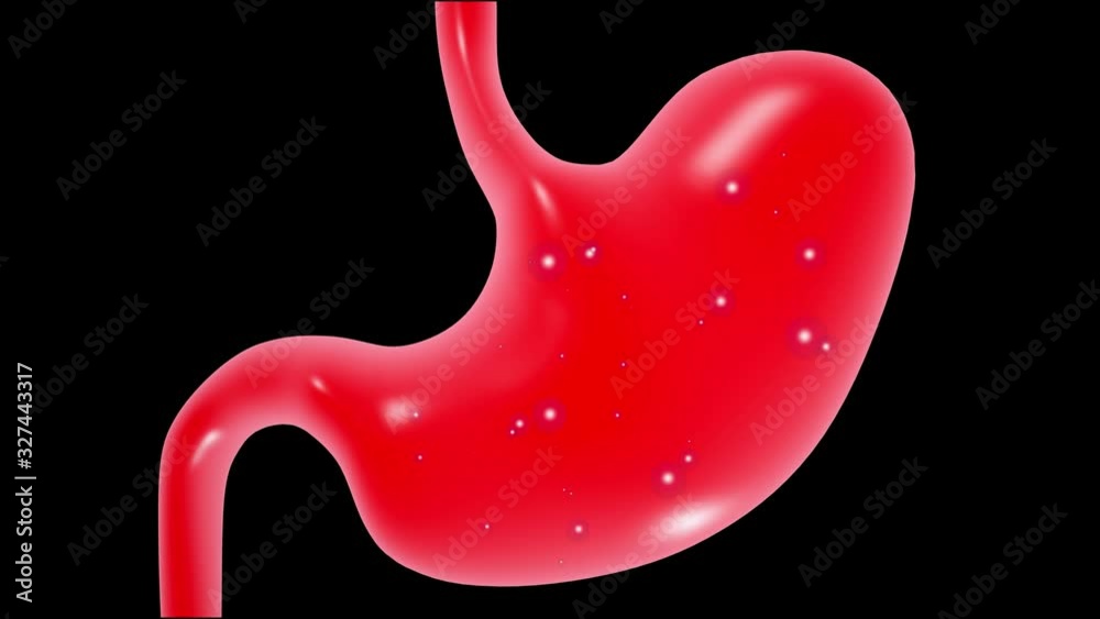 Vidéo Stock Flatulence , bloating , gases accumulating and released ...