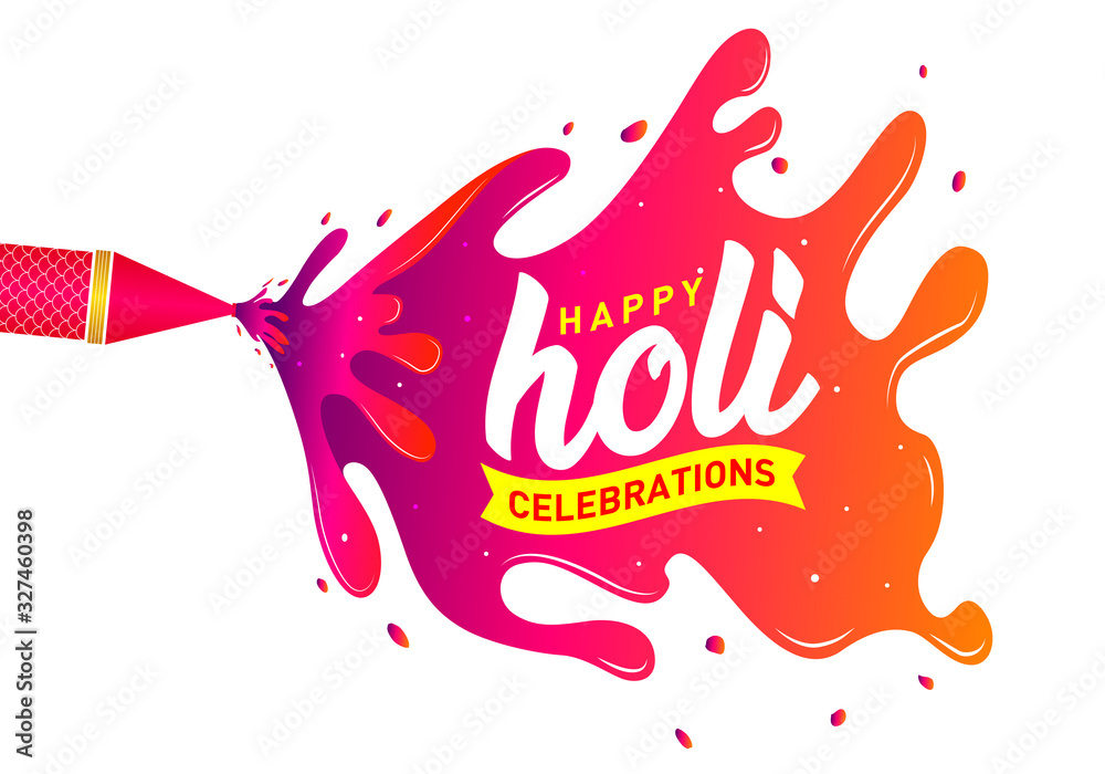 Happy Holi Celebrations Logo, banner, Icon, Design, Sticker, Concept ...