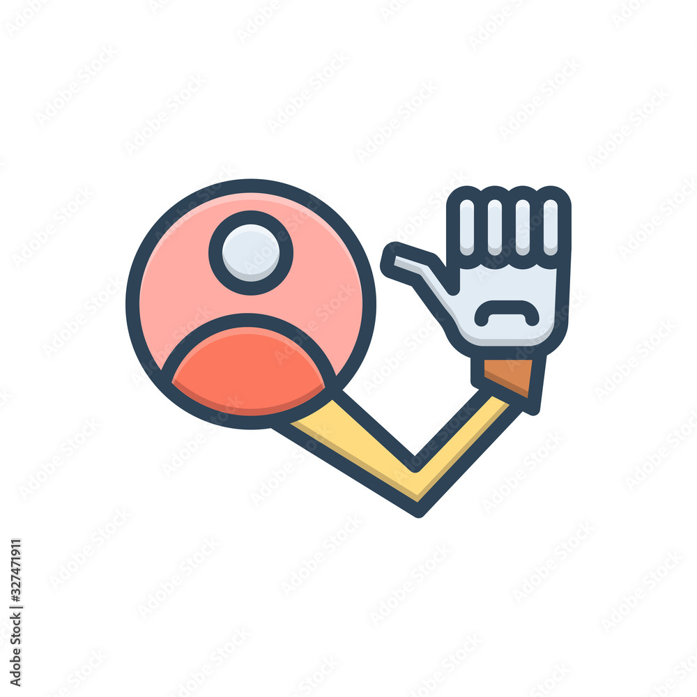 Color illustration icon for me Stock Vector | Adobe Stock