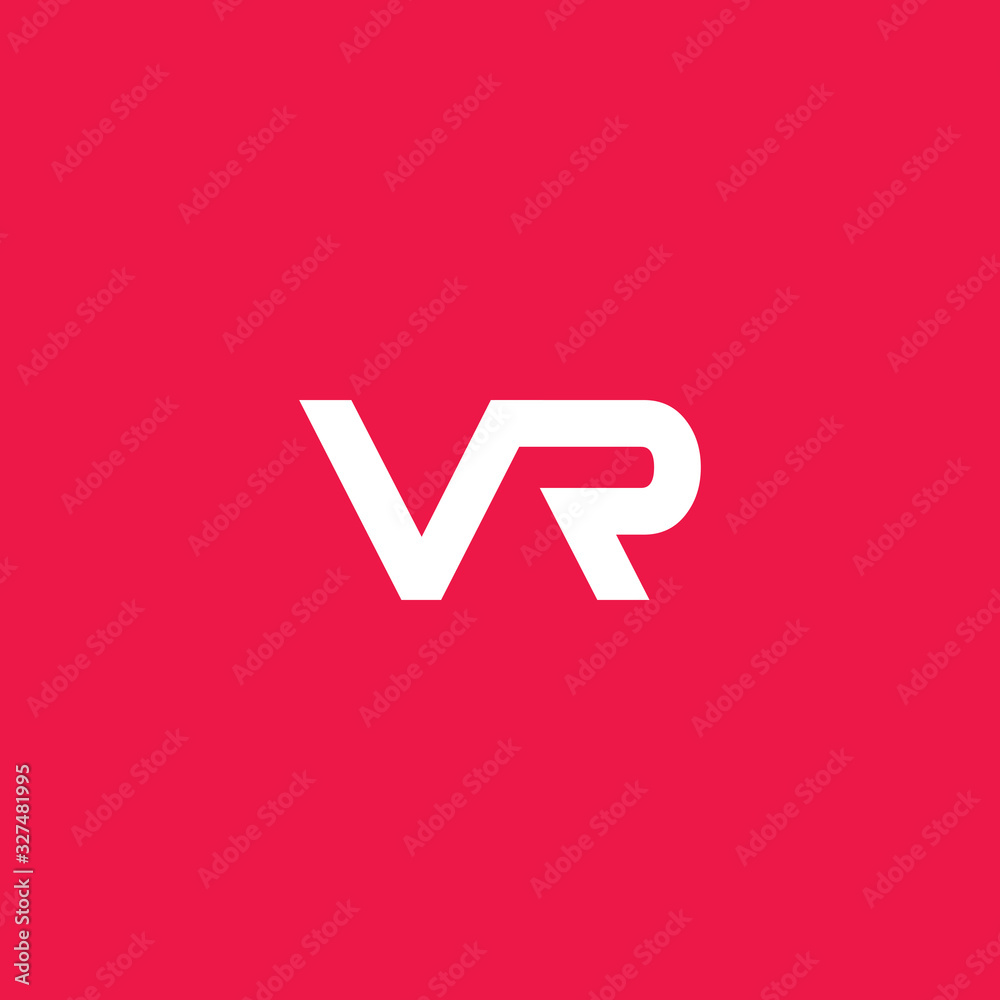 letter vr logo, initial vr logo designs . modern abstract style Stock ...