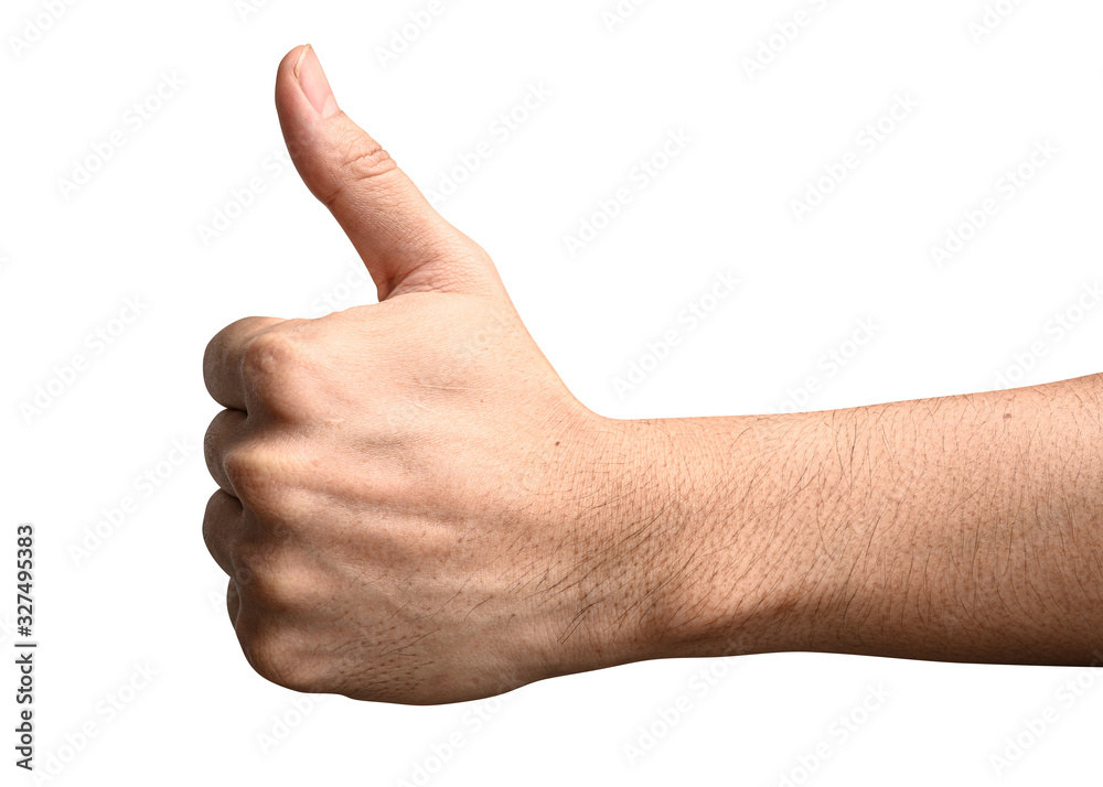 hand showing thumbs up sign Stock Photo | Adobe Stock