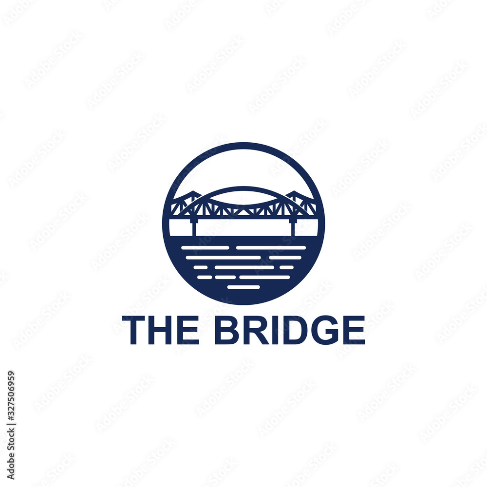The bridge logo design for company symbol Stock Vector | Adobe Stock