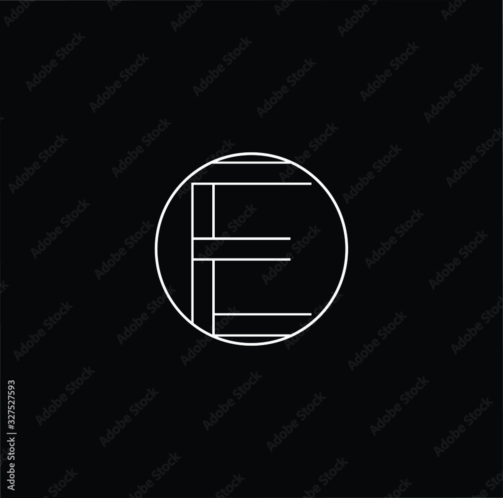 Initial based modern and minimal Logo. E EE letter trendy fonts ...