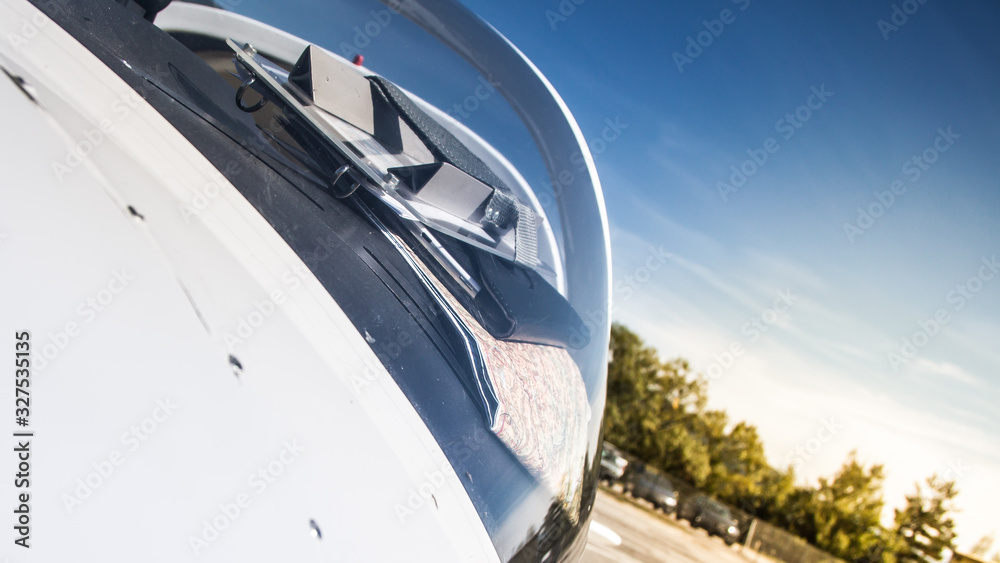 Aircraft Windscreen with Maps and Flight Documents on Dashboard Stock ...