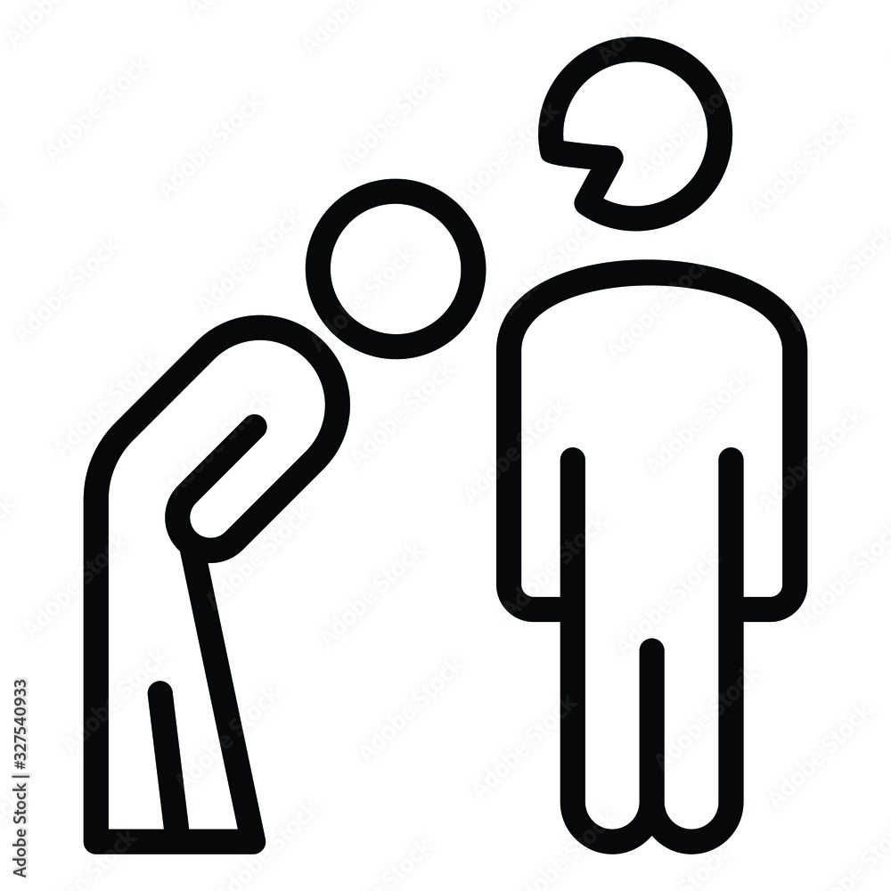 Pardon Employee concept, hrm symbol on white background, Apologizing ...