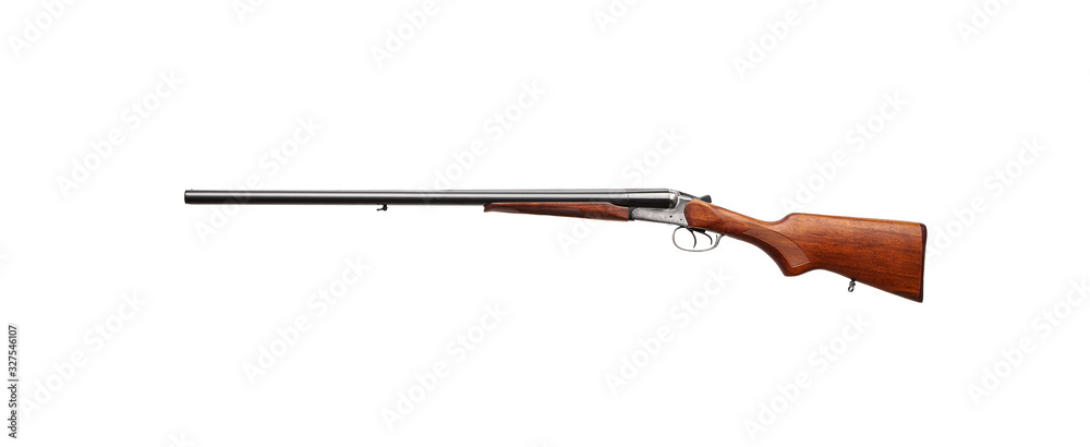 Foto de Classic double-barreled hunting shotgun. Weapons for hunting ...