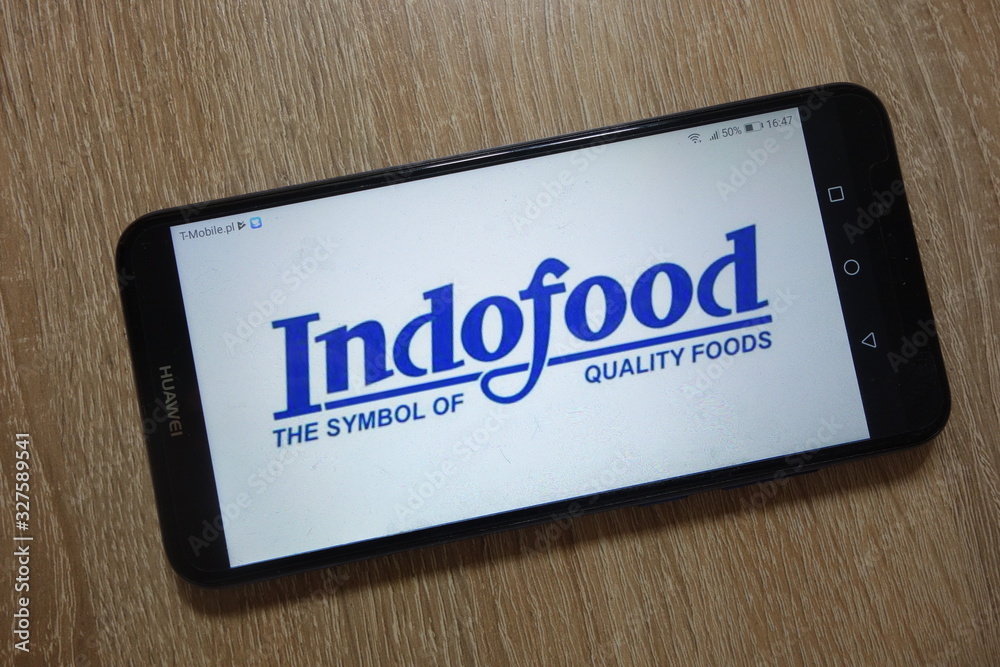 KONSKIE, POLAND - December 01, 2018: PT Indofood Sukses Makmur Tbk ...