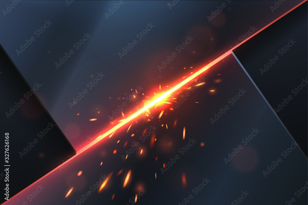 Abstract metal background with sparks Stock Vector | Adobe Stock
