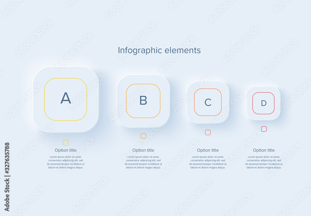 4 Step Infographic Layout Stock Template | Adobe Stock
