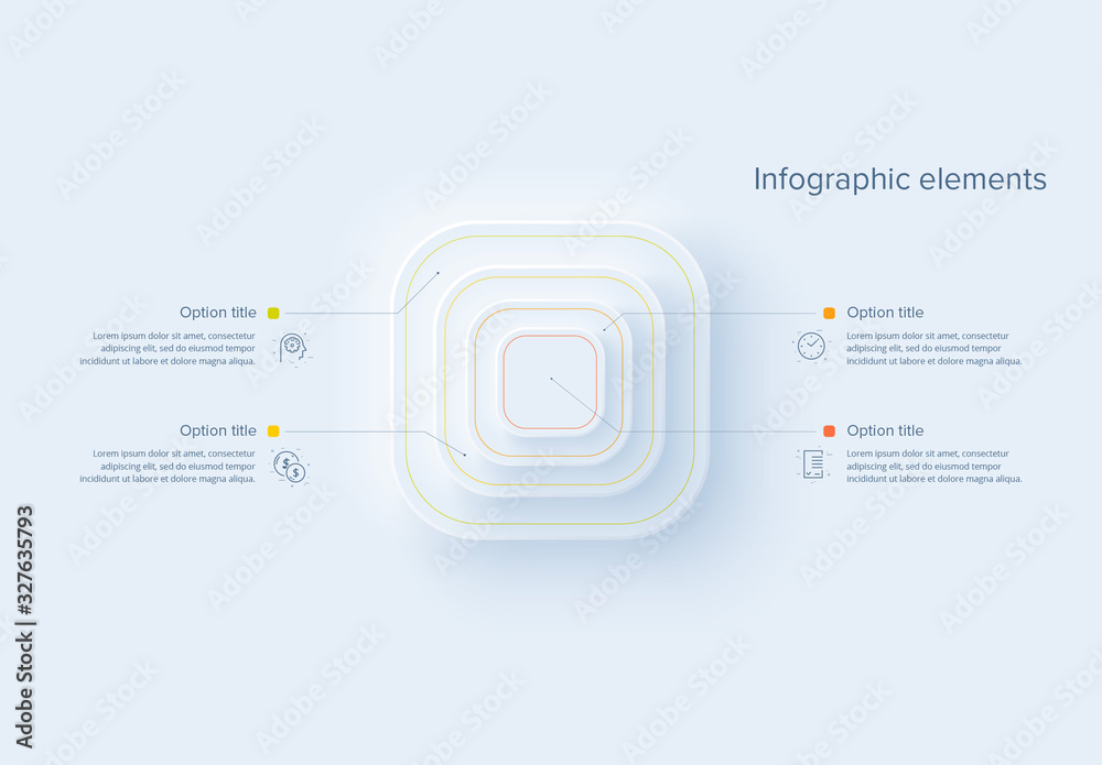 4 Step Infographic Layout Stock Template | Adobe Stock