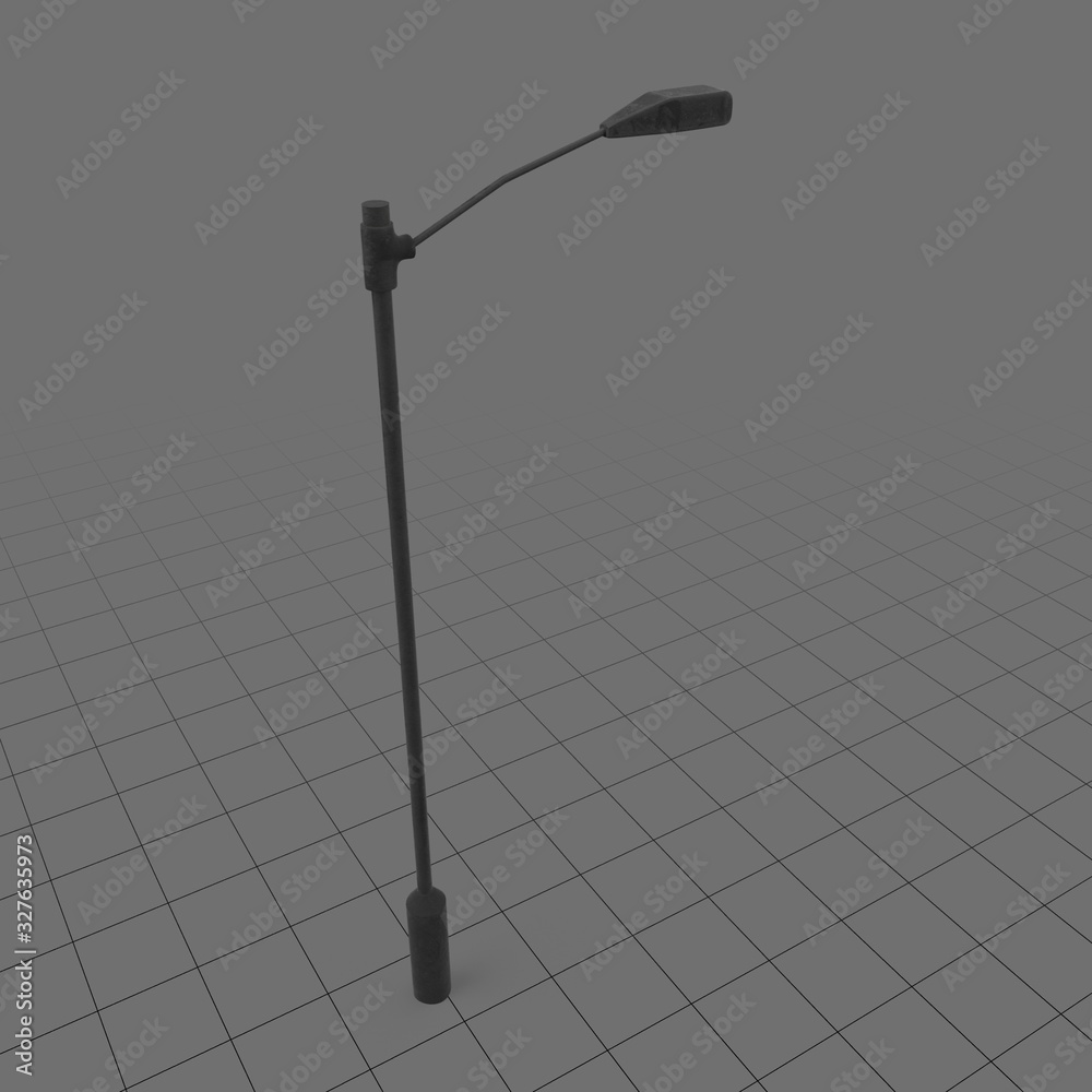 Single street light Stock 3D asset | Adobe Stock