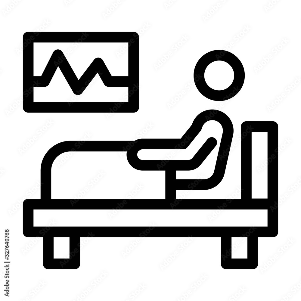 Patient In Bed Icon