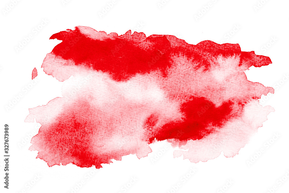 Abstract red watercolor art hand paint background. Watercolor ...