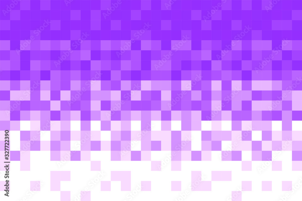 Fading pixel pattern background.Purple and white pixel background ...