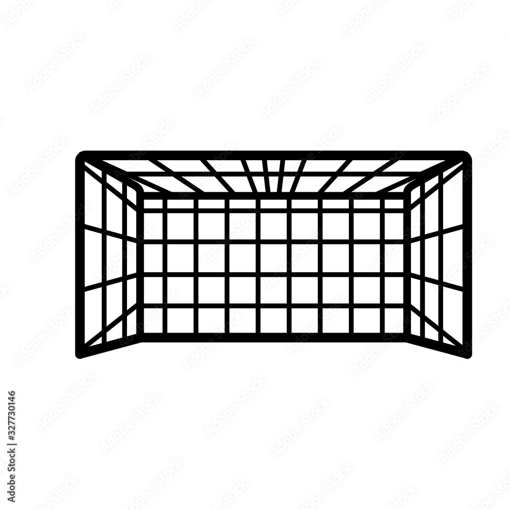 soccer post icon vector template Stock Vector | Adobe Stock