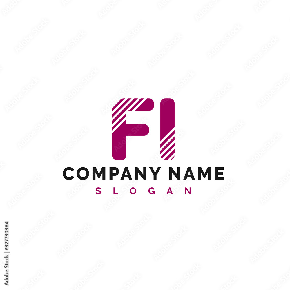 FI Letter Logo Design. FI letter logo Vector Illustration - Vector ...