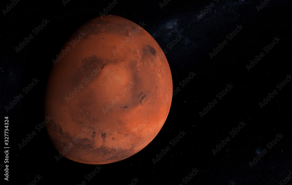 Red planet Mars - is a planet of the solar system. Outer space ...