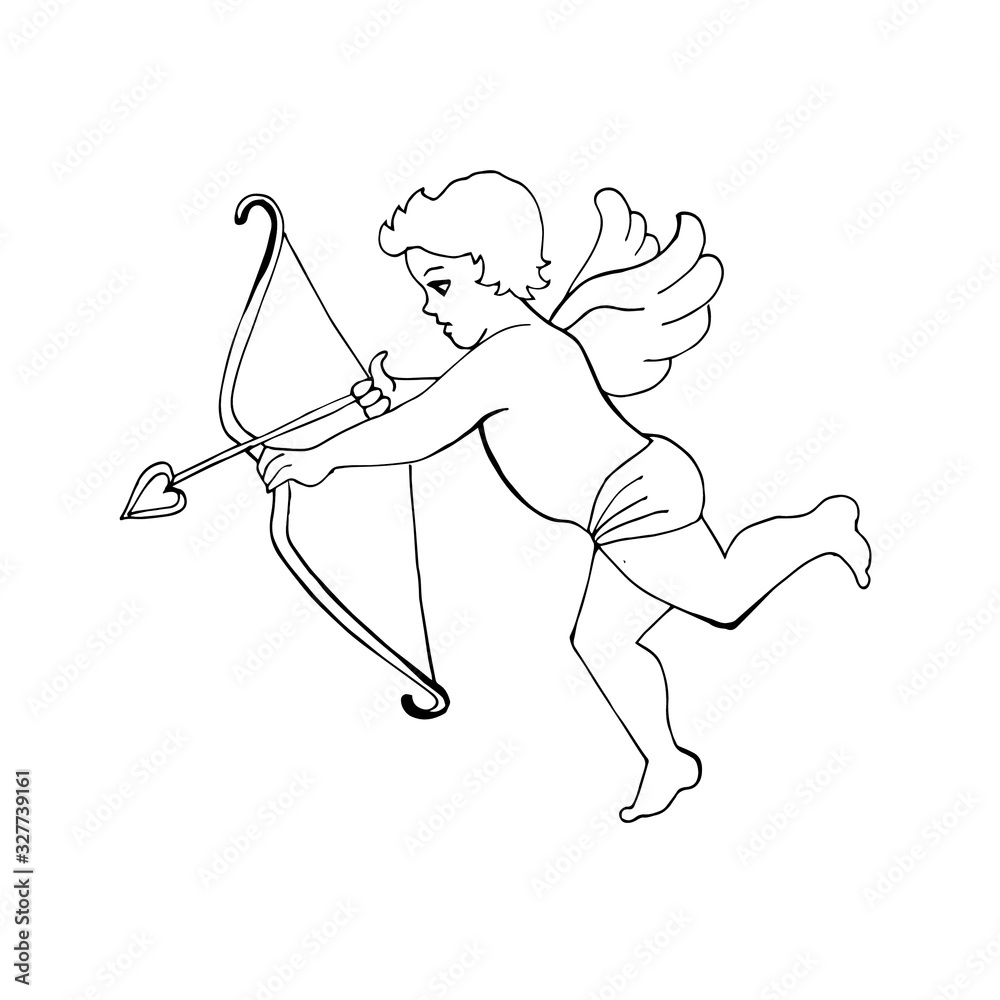 Cupid Shooting Arrows From Above