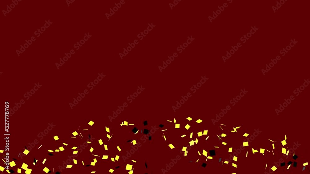 A game over screen animation, words coming from the sides and ...