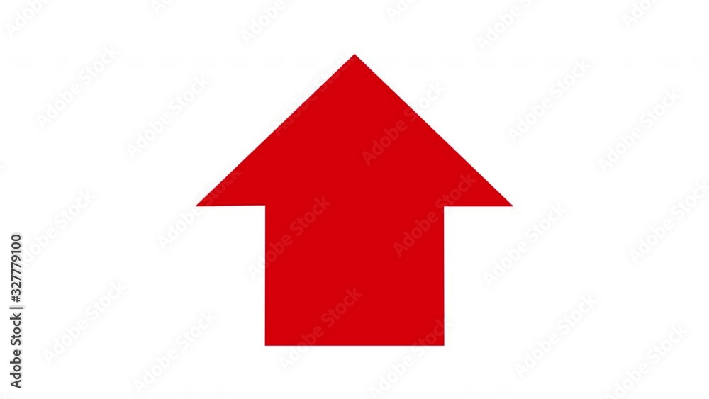 Vidéo Stock Animated arrow pointing icon, symbol of arrow on ...