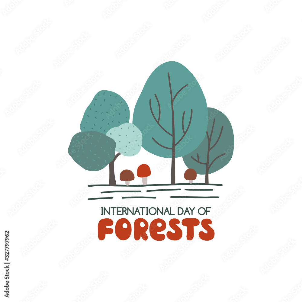 International Day of Forests. March 21. Ecology and Earth day concept ...