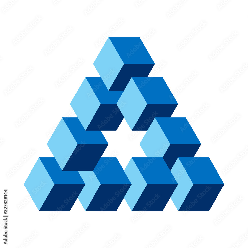 Penrose Triangle Cubes