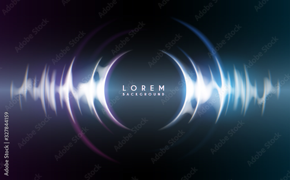 Abstract color sound waves background Stock Vector | Adobe Stock