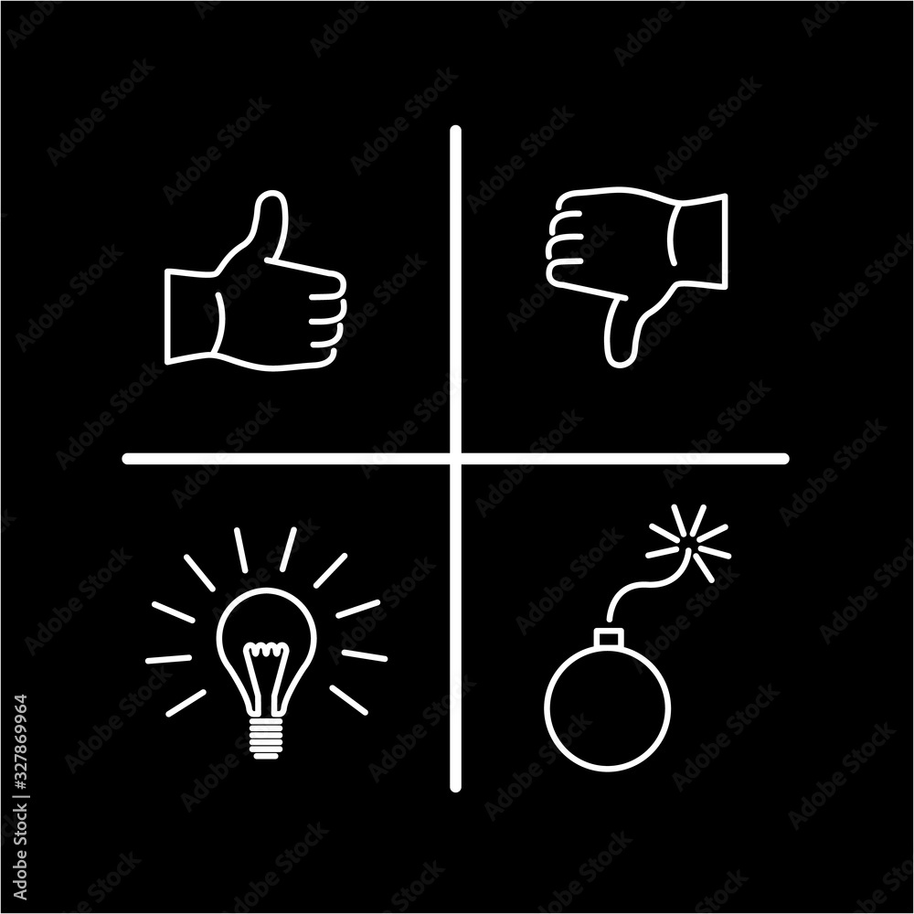 Conceptual vector swot analysis icon | modern flat design marketing and ...