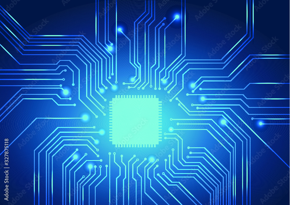 Electric Circuit Technology Stock Vector | Adobe Stock