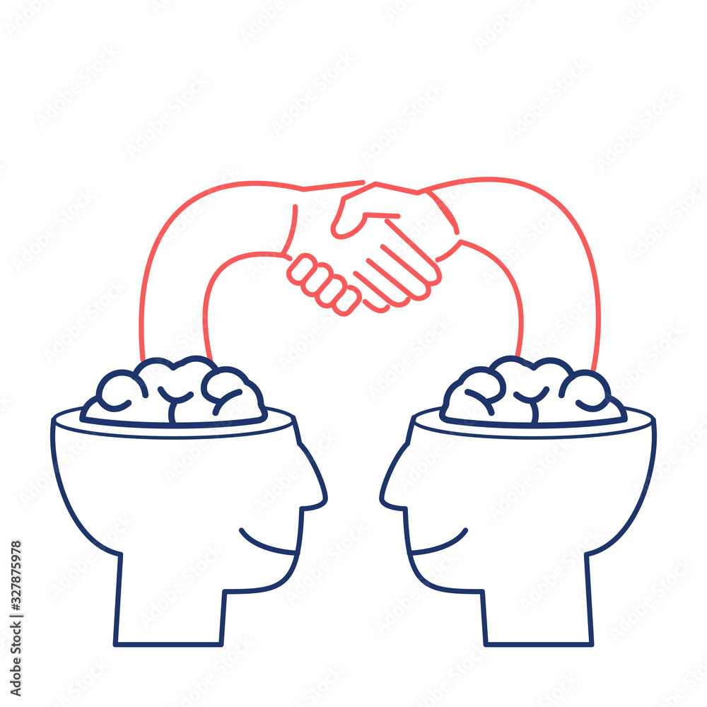 Vecteur Stock Start up. Vector business illustration of hand pushing ... Vecteur Stock Start up. Vector business illustration of hand pushing ...