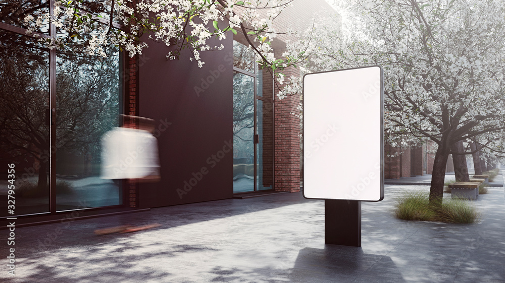 Blank billboard with copy space for your text message or content ...