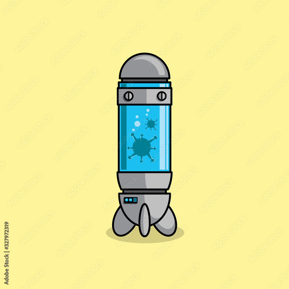 Bio Weapon. Illustration vector graphic of something looks like corona ...