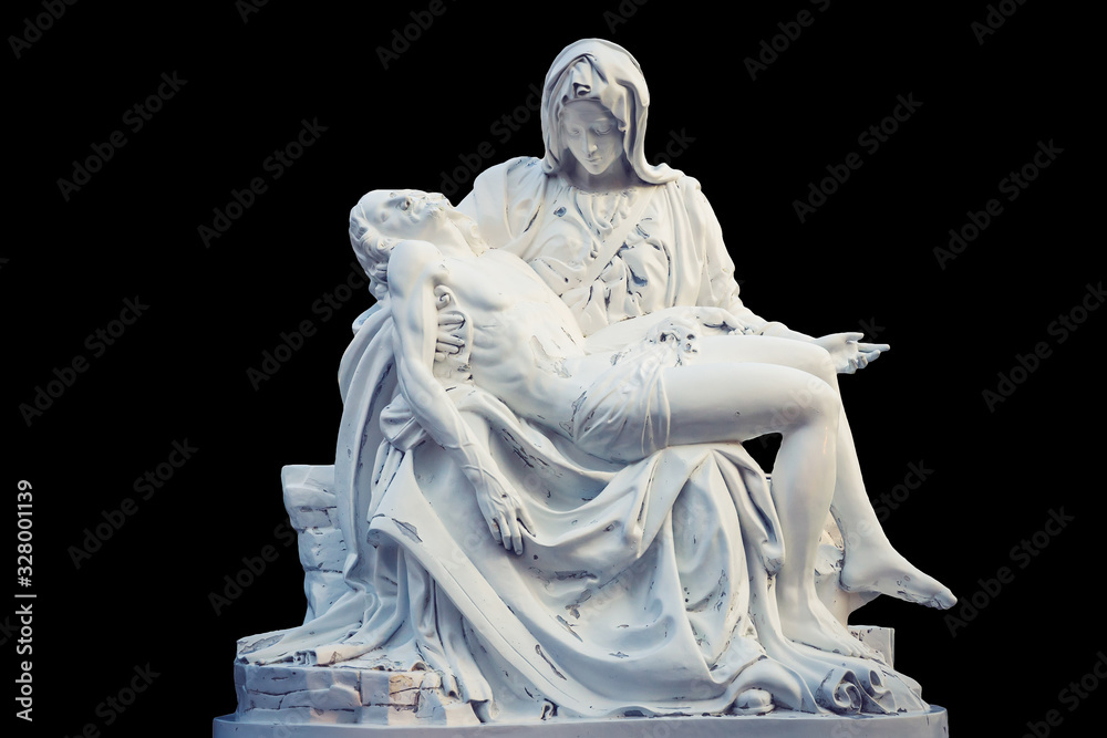 La Pieta statue - The blessed Virgin Mary holding dead Jesus Christ ...