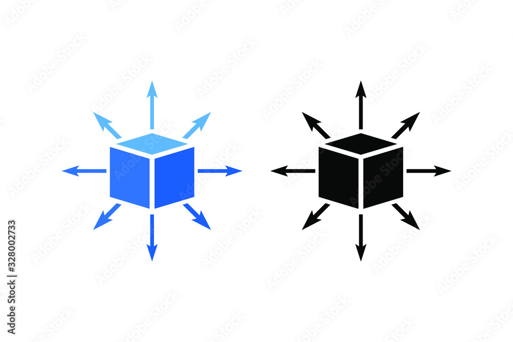 Box distribution logo design concept, very suitable in various business ...