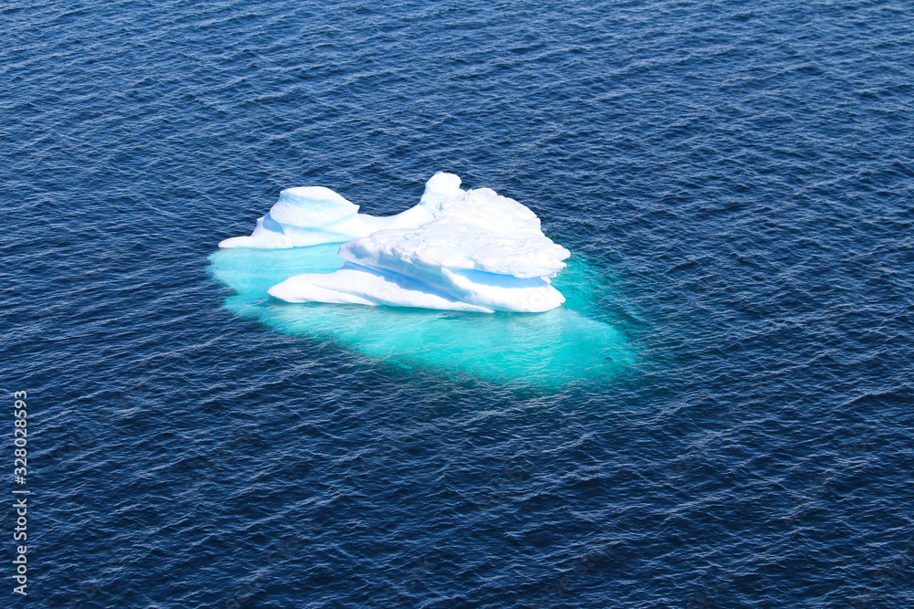 Ice colors in a small iceberg,.Antarctic Peninsula, Antarctica Stock ...