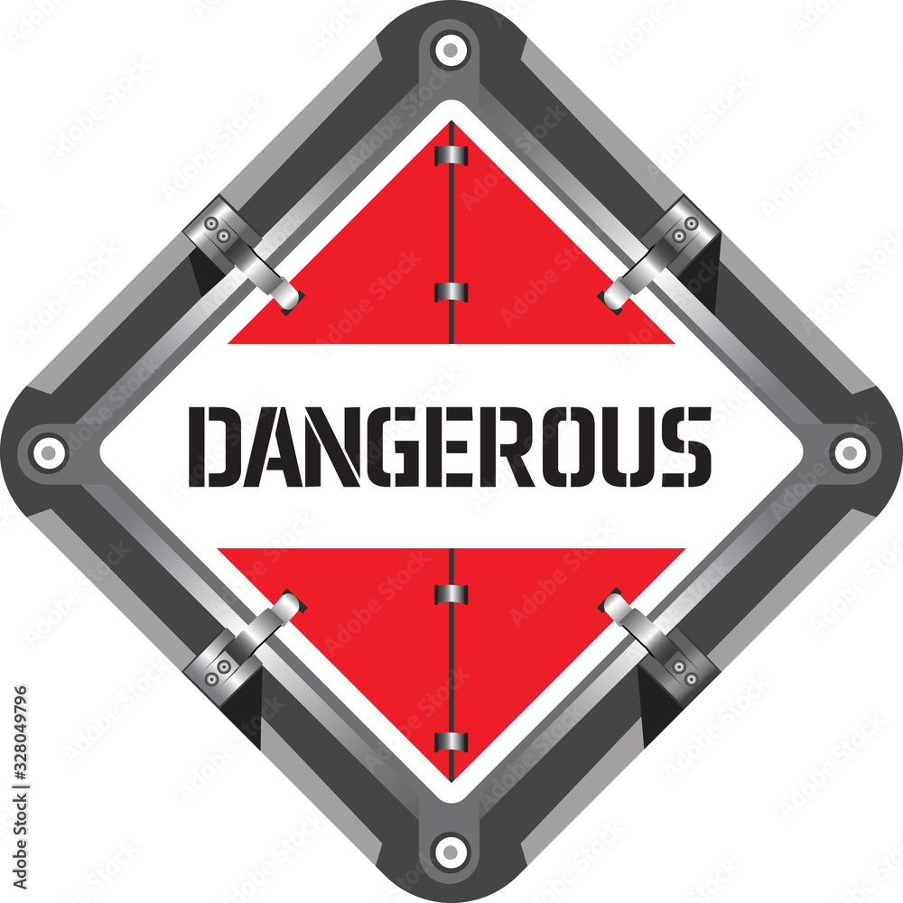 The sign is dangerous. Marking of transport and transported goods with ...
